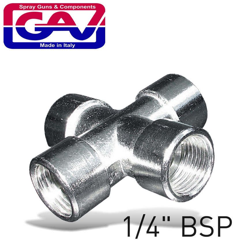 4 WAY CONNECTOR 1/4' FFFF - Planet Africa