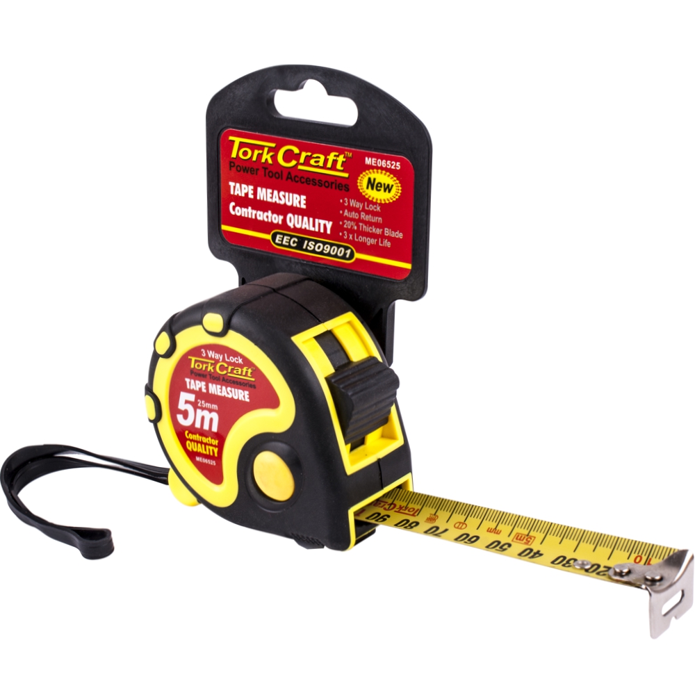 MEASURING TAPE MULTI LOCK 5M X 25MM LONG LIFE CONTRACTOR - Planet Africa
